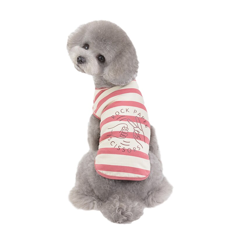 pawstrip Pet Small Dog Clothes Striped Dog Shirt P... – Vicedeal