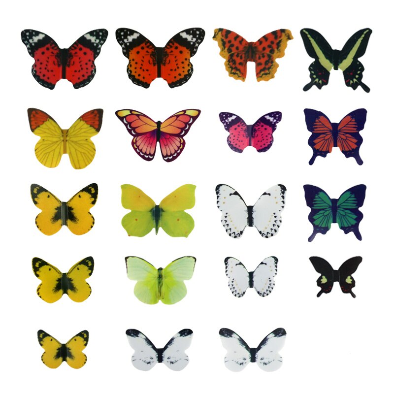Qianyun 19 Pcs 3D Vlinder Muur Sticker Op De Muur ... – Grandado
