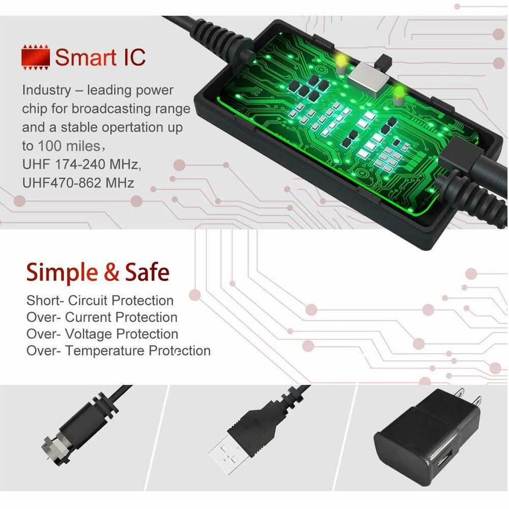 210 Miles Receiver USB Aerial Clear Digital HDTV S... – Grandado