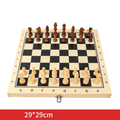 Wooden Folding Magnetic Chess Set Portable Solid W... – Grandado