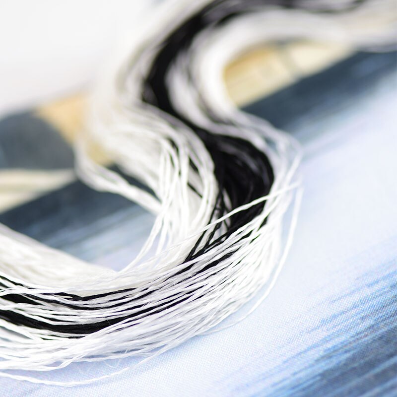 Zijde Handleiding Borduurgaren Zwart En Wit – Grandado