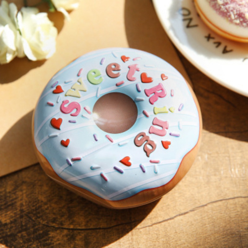 Tinplate Candy Box Donut Shaped Metal Empty Tins C... – Grandado