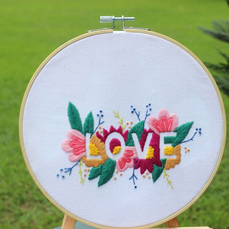 European style Flowers DIY Flower Embroidery Ribbo... – Grandado