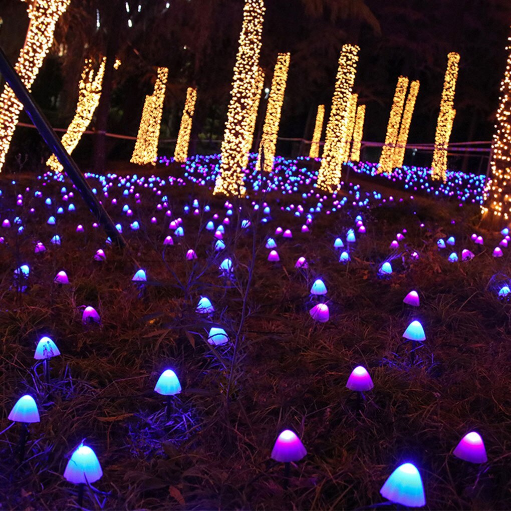 Led Solar String Light Garden Decoration Mushroom Vicedeal 0789