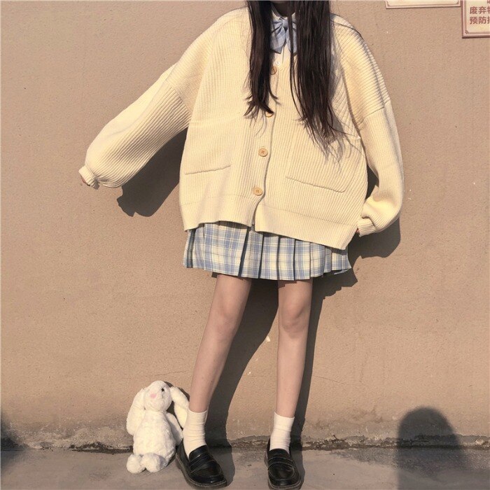 JK Uniform Autumn Suit Female College Style Long-S... – Grandado