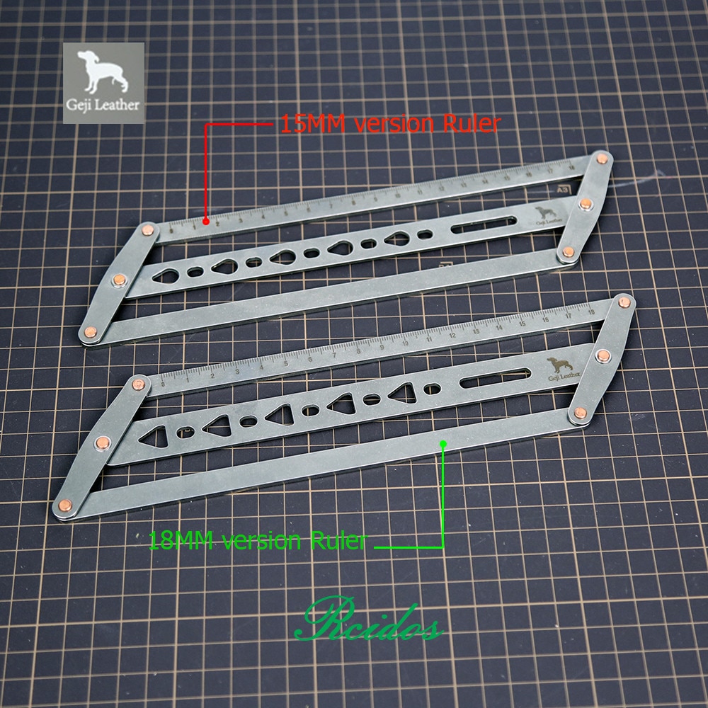 RCIDOS Geji Manual leather auxiliary ruler,belt po... – Grandado