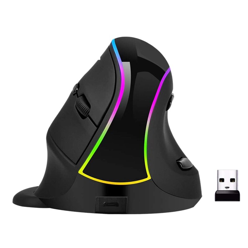 Ergonomics Vertical Mouse Wireless Gaming Mouse Re... – Grandado