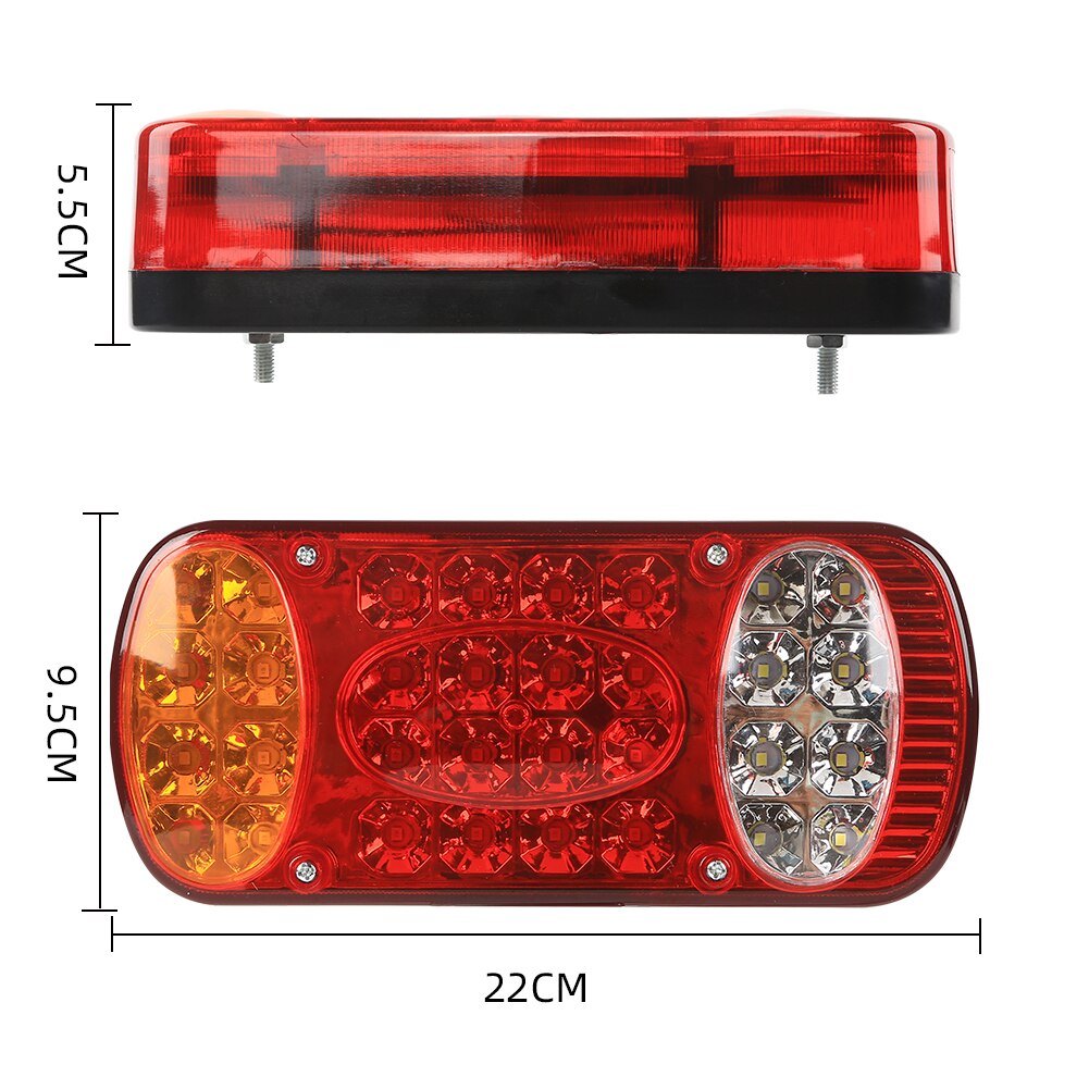 1pc 12V 24V 32 LED Car Truck Tail Light Taillight ... – Grandado