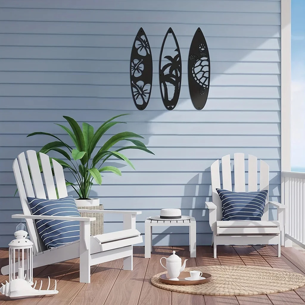 1Pc/Set Metal Surf Board Wall Decor Summer Metal S... – Vicedeal