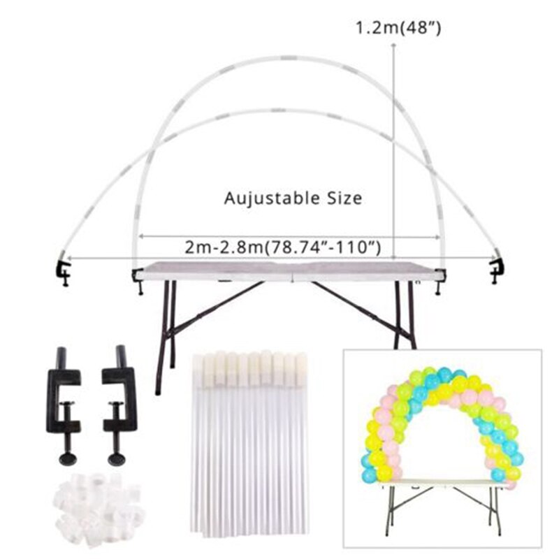Large Balloon Kit Birthday Arch Set Column Stand B... – Grandado