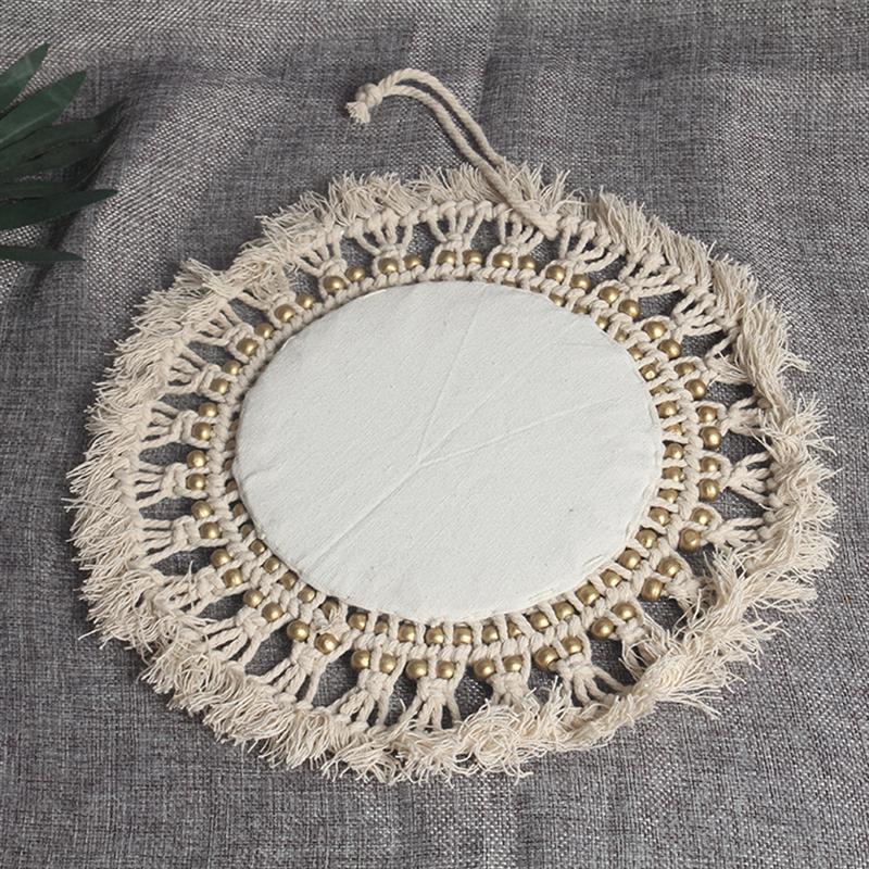 Round Macrame Wall Hanging Mirror Woven Wall Decor... – Grandado