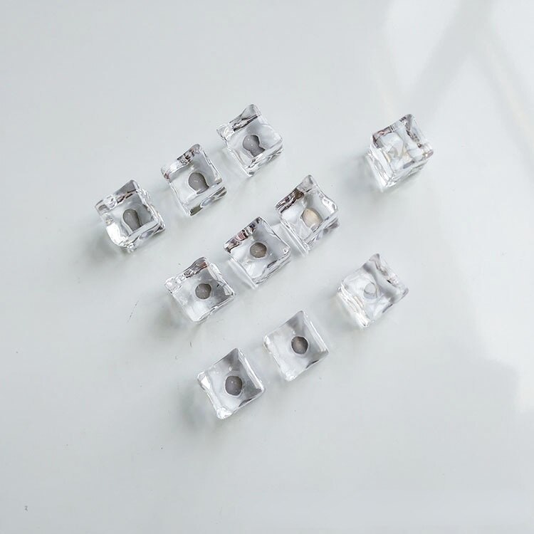 Pure Transparent Ice Cube Fridge Magnets 3D Ice Cu... – Grandado