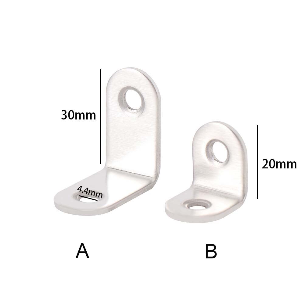 10 Pcs 20mm x 20mm Stainless Steel Corner Code L T... – Grandado