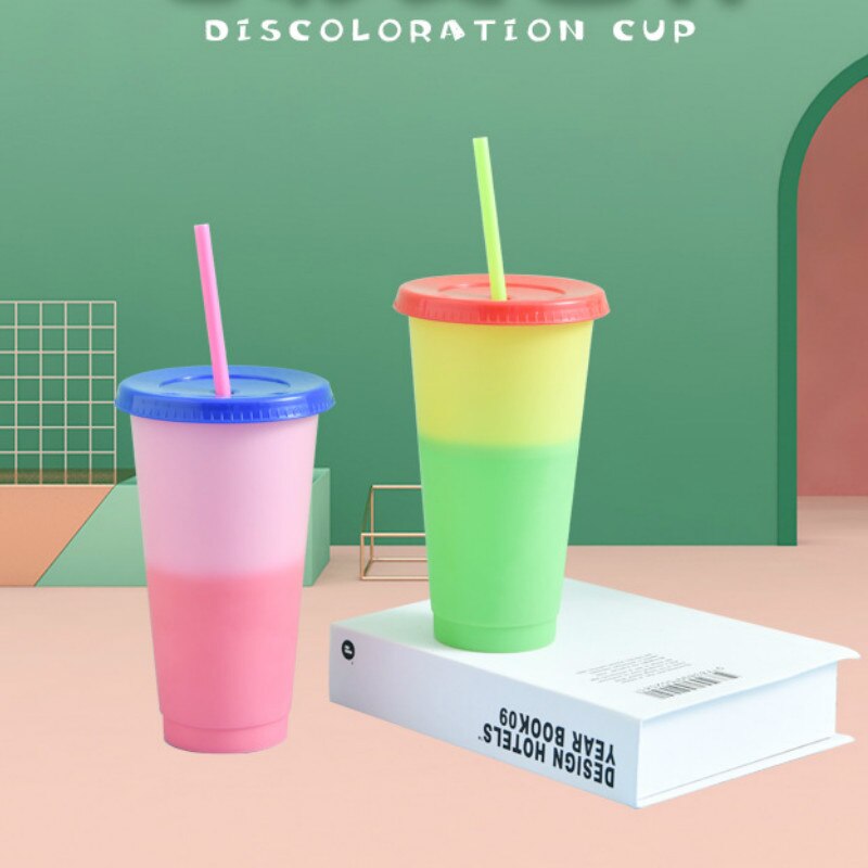 5PCS 600-700ml Cup Summer cold water color-changin... – Grandado
