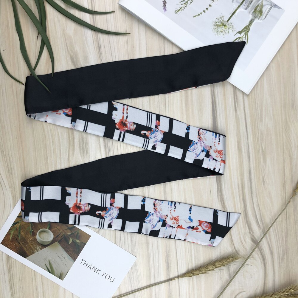 47"x2" Skinny Scarf Ribbon Bowtie Hair Handbag han... – Grandado