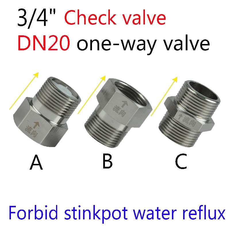 3/4" DN20 Check Valve Forbid stinkpot/closestool w... – Vicedeal
