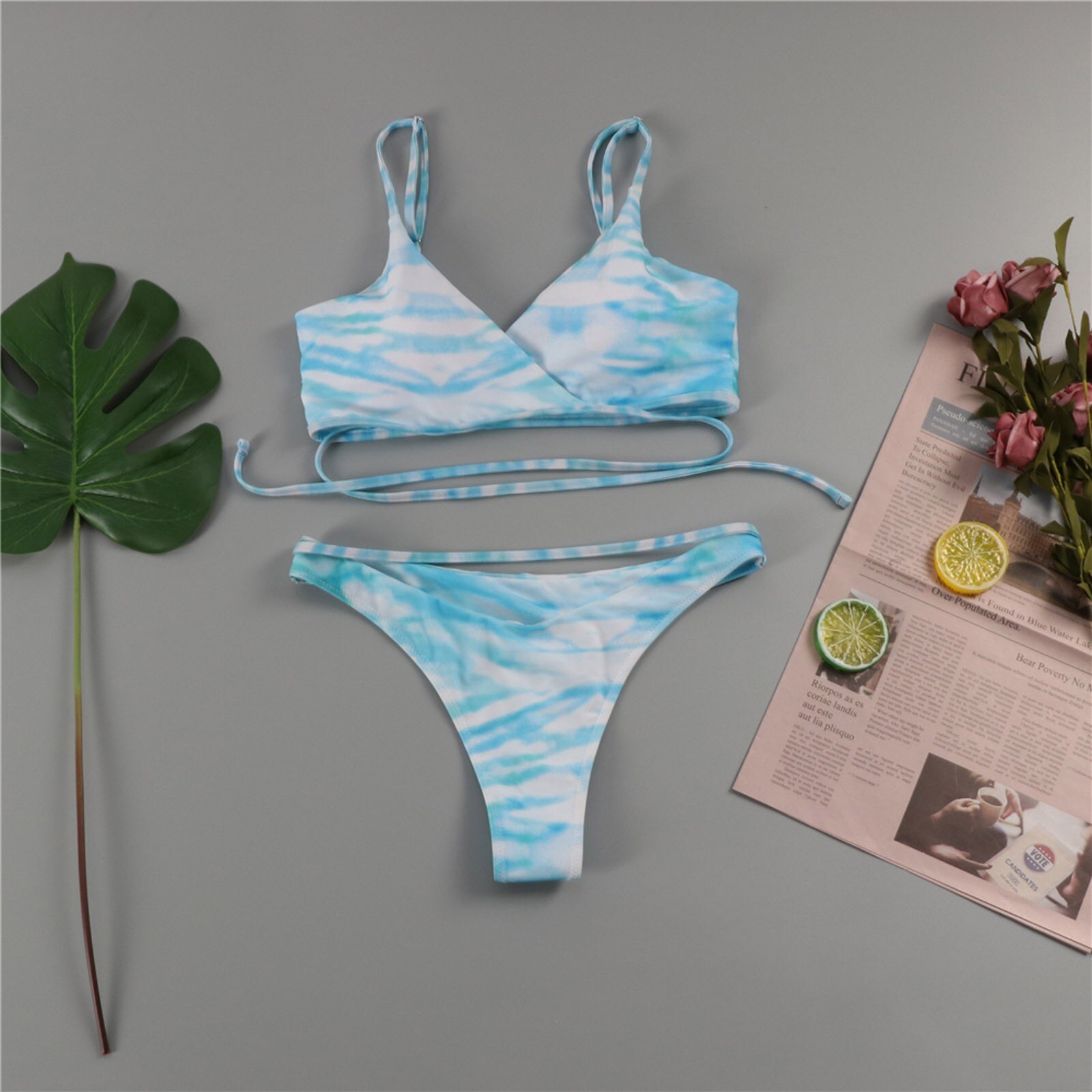 Female Biquinis Bandeau Monokini Brazilian Pink Pr... – Vicedeal