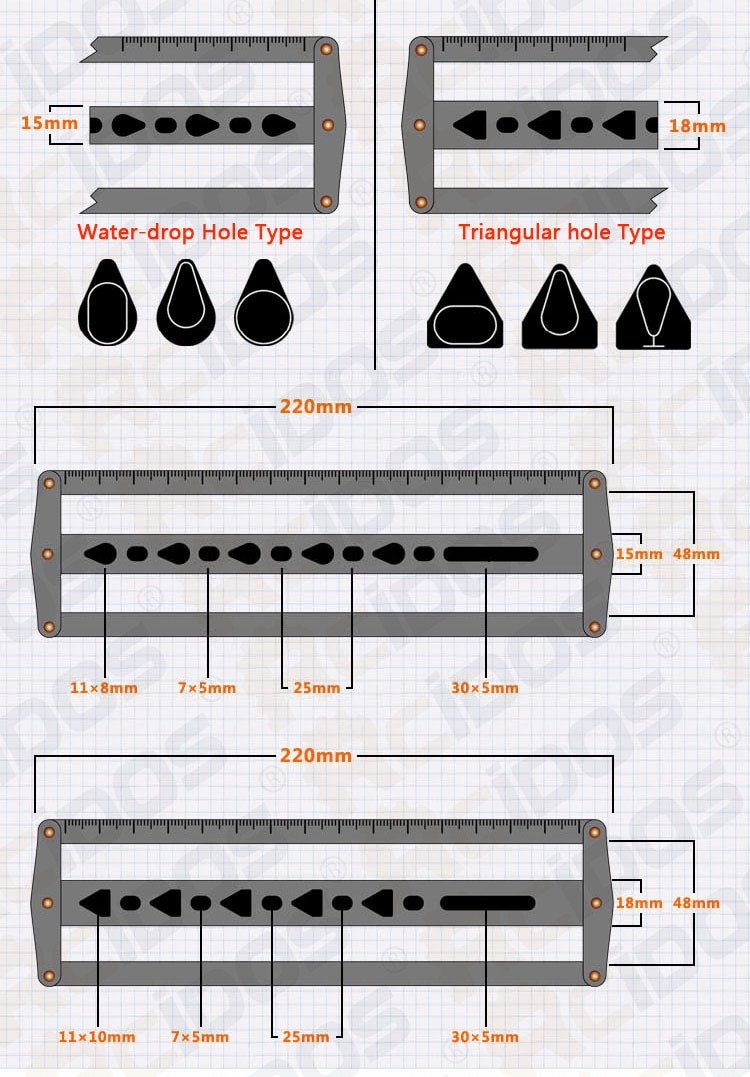 RCIDOS Geji Manual leather auxiliary ruler,belt po... – Grandado