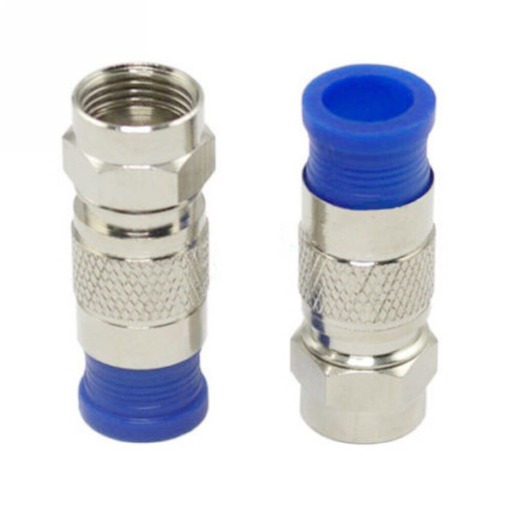 10pcs Brass RG6 Waterproof Anti-corrosion F Coaxia... – Grandado