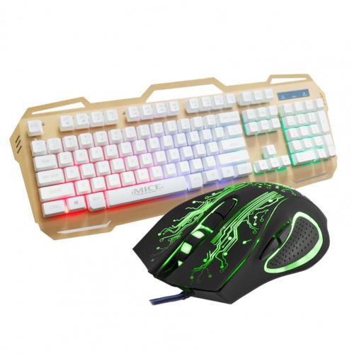 IMICE KM-690 Keyboard Mouse Set Waterproof Backlig... – Grandado