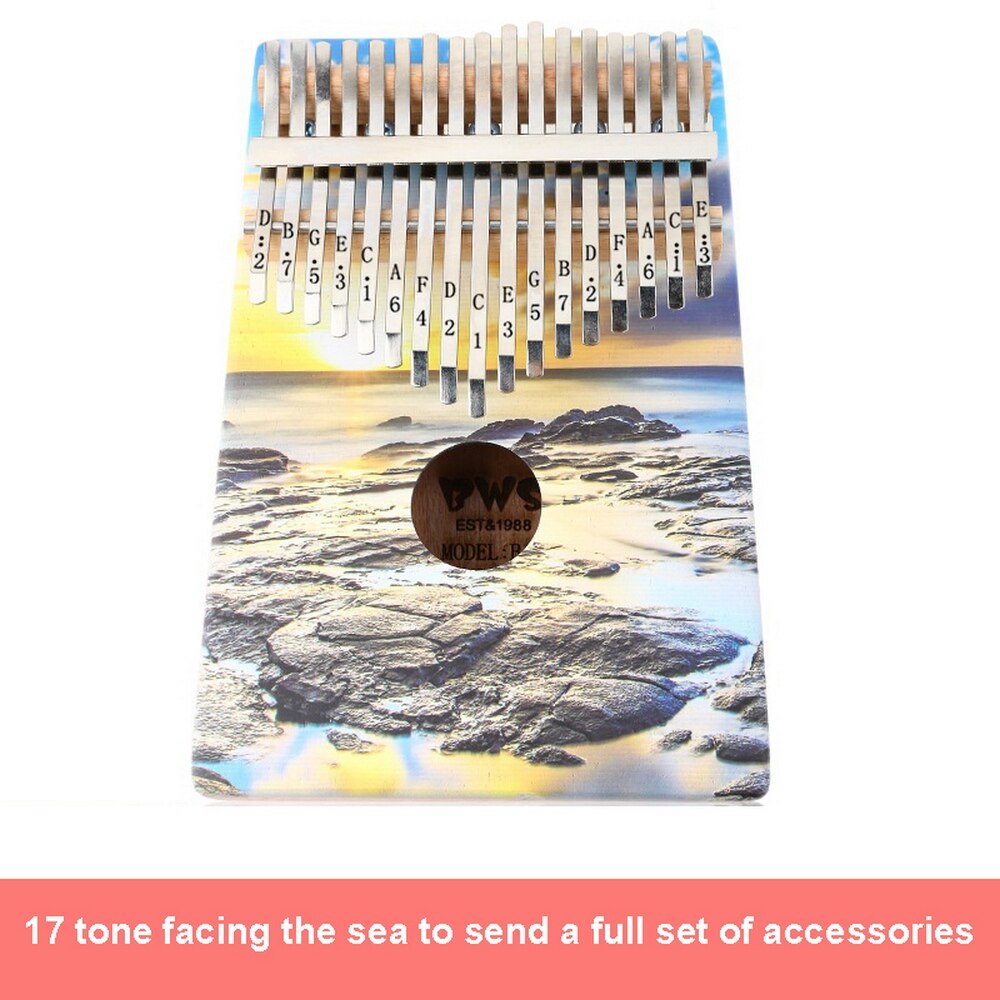 kalimba 17 Key Mahogany Thumb Piano Mbira Musical ... – Grandado