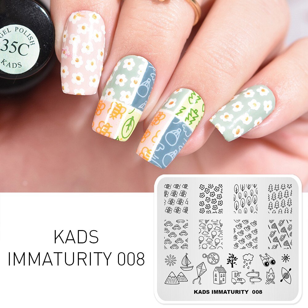 KADS Nail Art Template Highly Recommended 6 Design... – Grandado