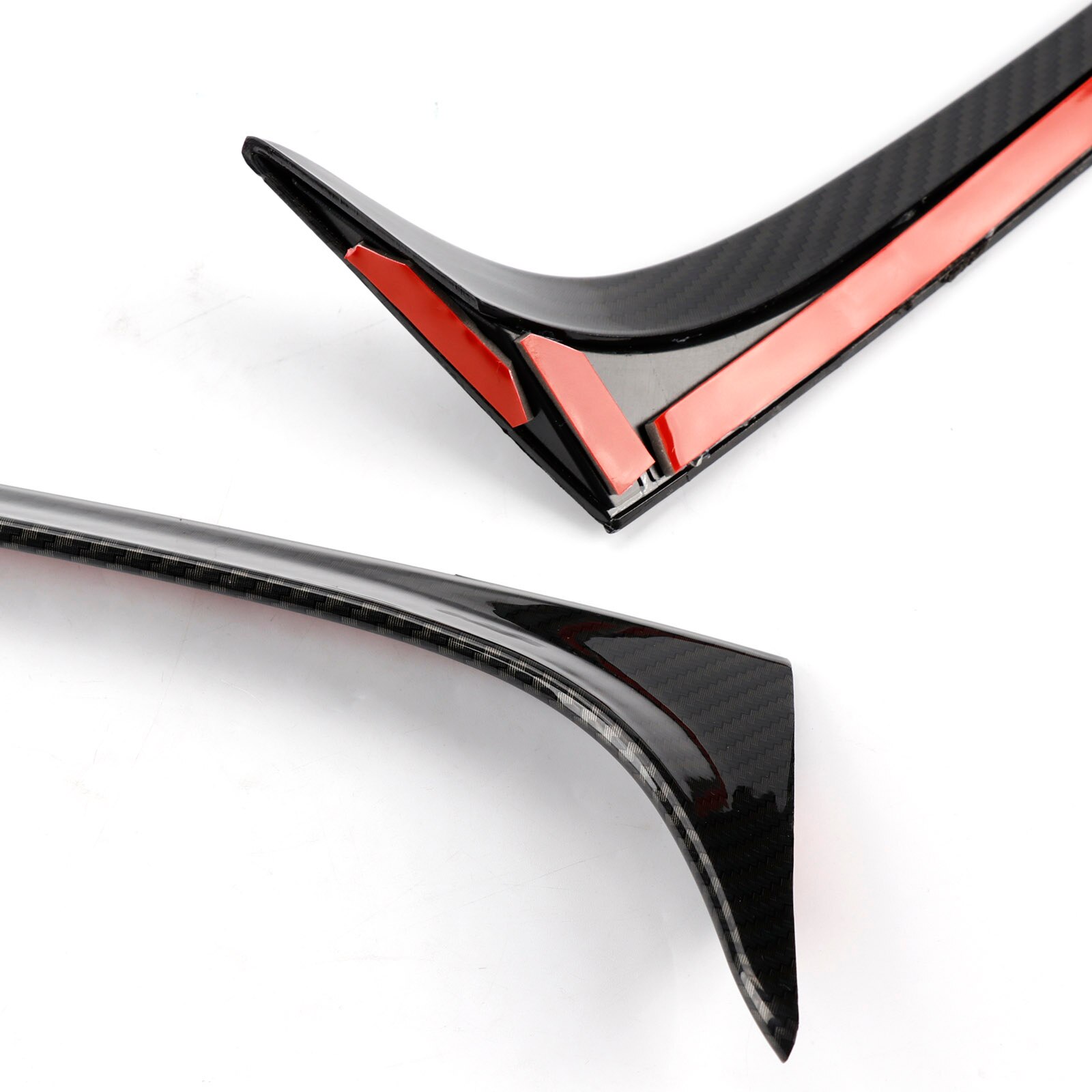 2x Carbon Fiber Rear Window Spoiler Side Wing Trim... – Grandado