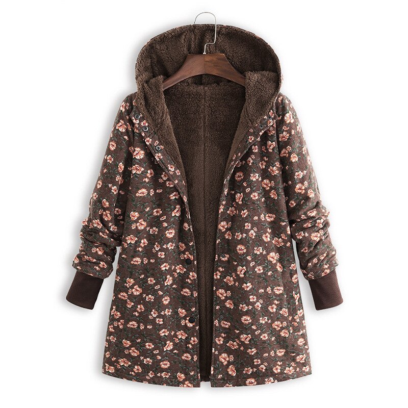 Women Fleece Hoodie Winter Warm Hooded Coat Outwea... – Vicedeal