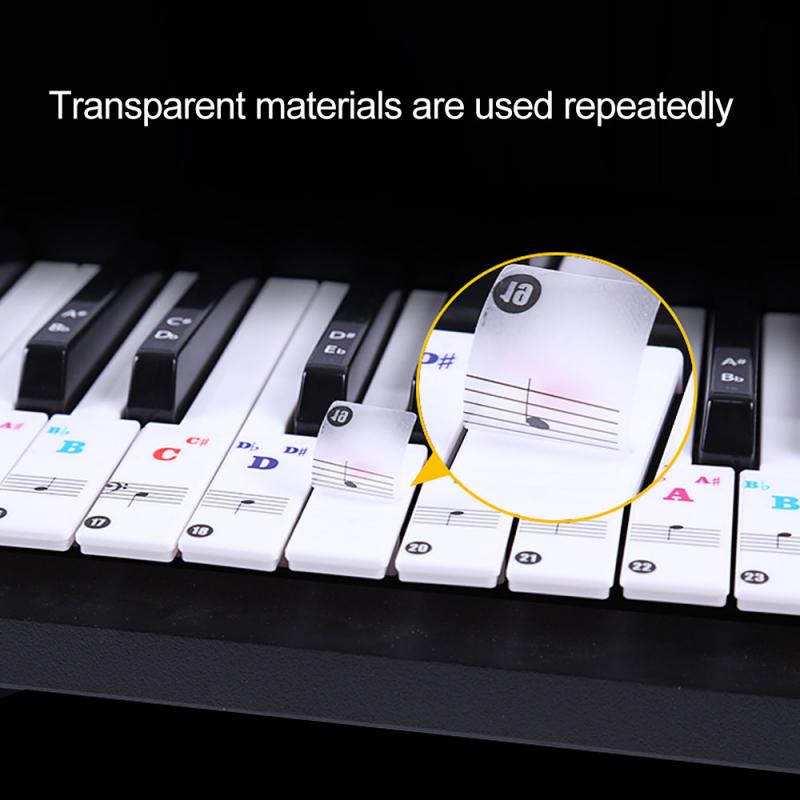 49/61/76/88 Transparent Color Piano Electronic Key... – Vicedeal