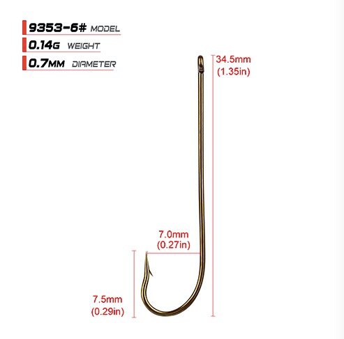 High Carbon Steel Fish hooks Long handle hook pesc... – Vicedeal