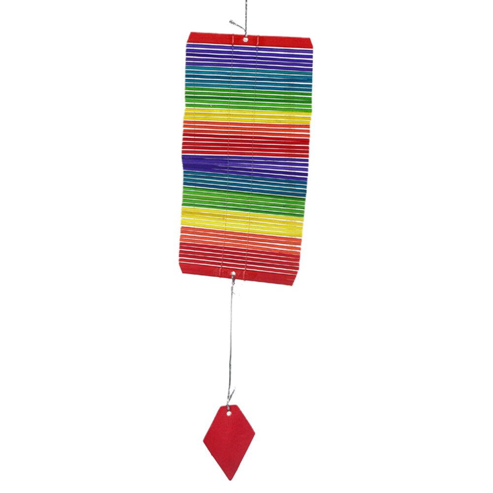 Colored Wind Chimes DIY Bamboo Hanging Spiral Wind... – Vicedeal