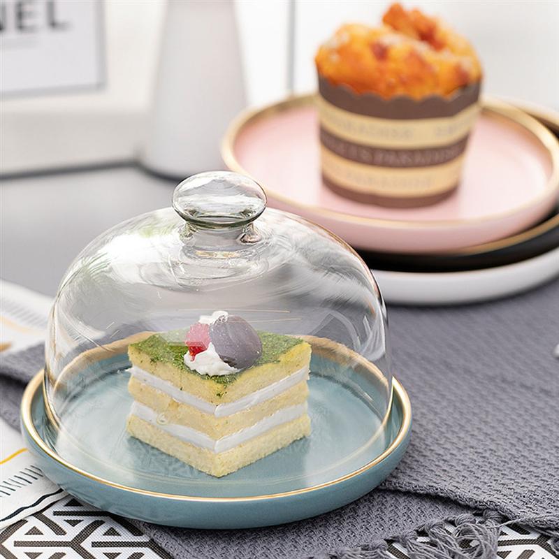 Mini Ceramic Dessert Bowl Round Cake Tray Fruit Sa... – Grandado