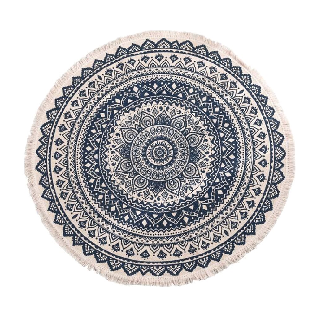 Round Area Rug Chic Tapestry Sofa Cushion Nordic S... – Grandado