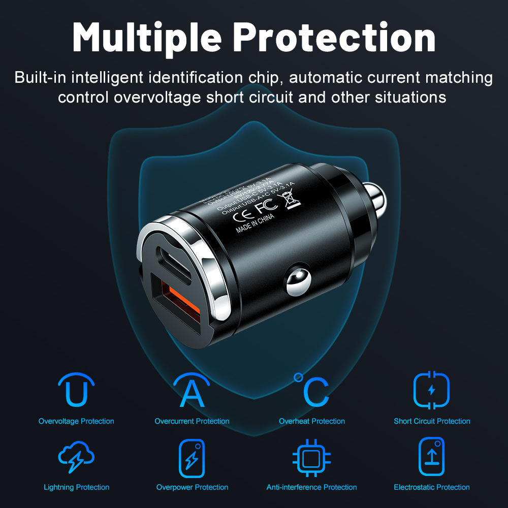 66w Car Charger Super Fast Charger Metal One Tow T... – Grandado