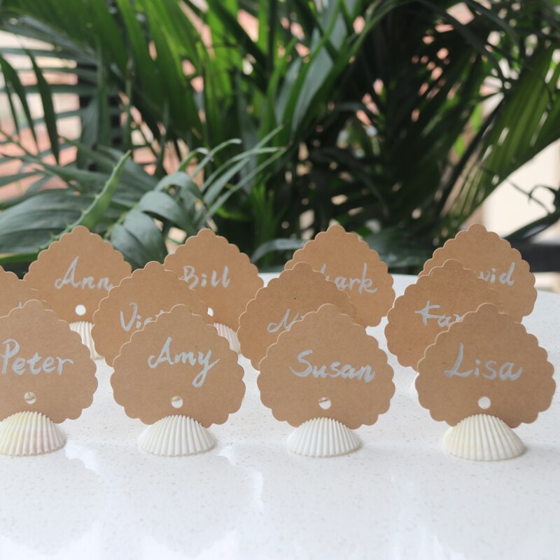(50pcs/box)Natural Lion Shell Love Place Card Hold... – Vicedeal