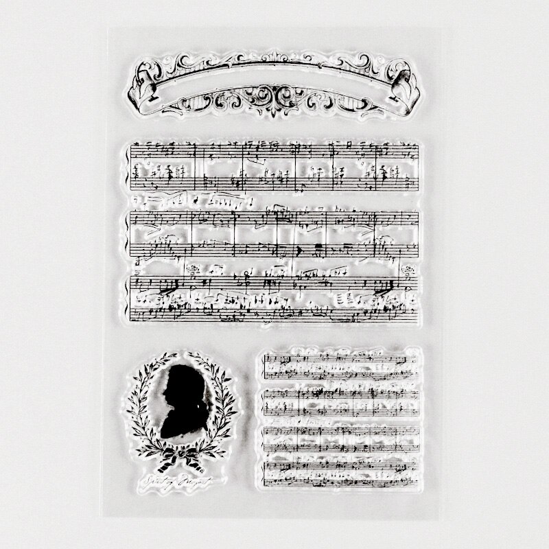 Vintage Sheet Music Background Stamps Transparent ... – Grandado