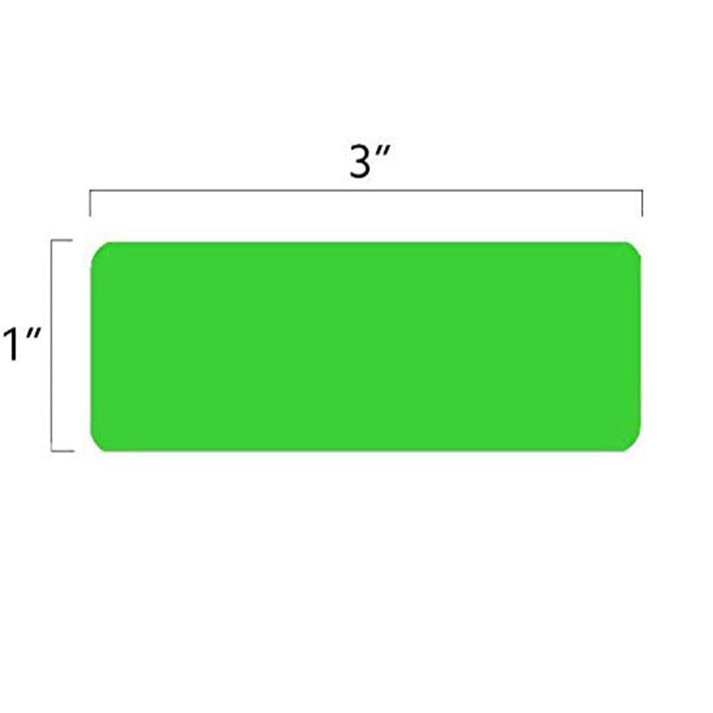 500 Pcs Name Tags Sticker Green Color Code Labels ... – Grandado