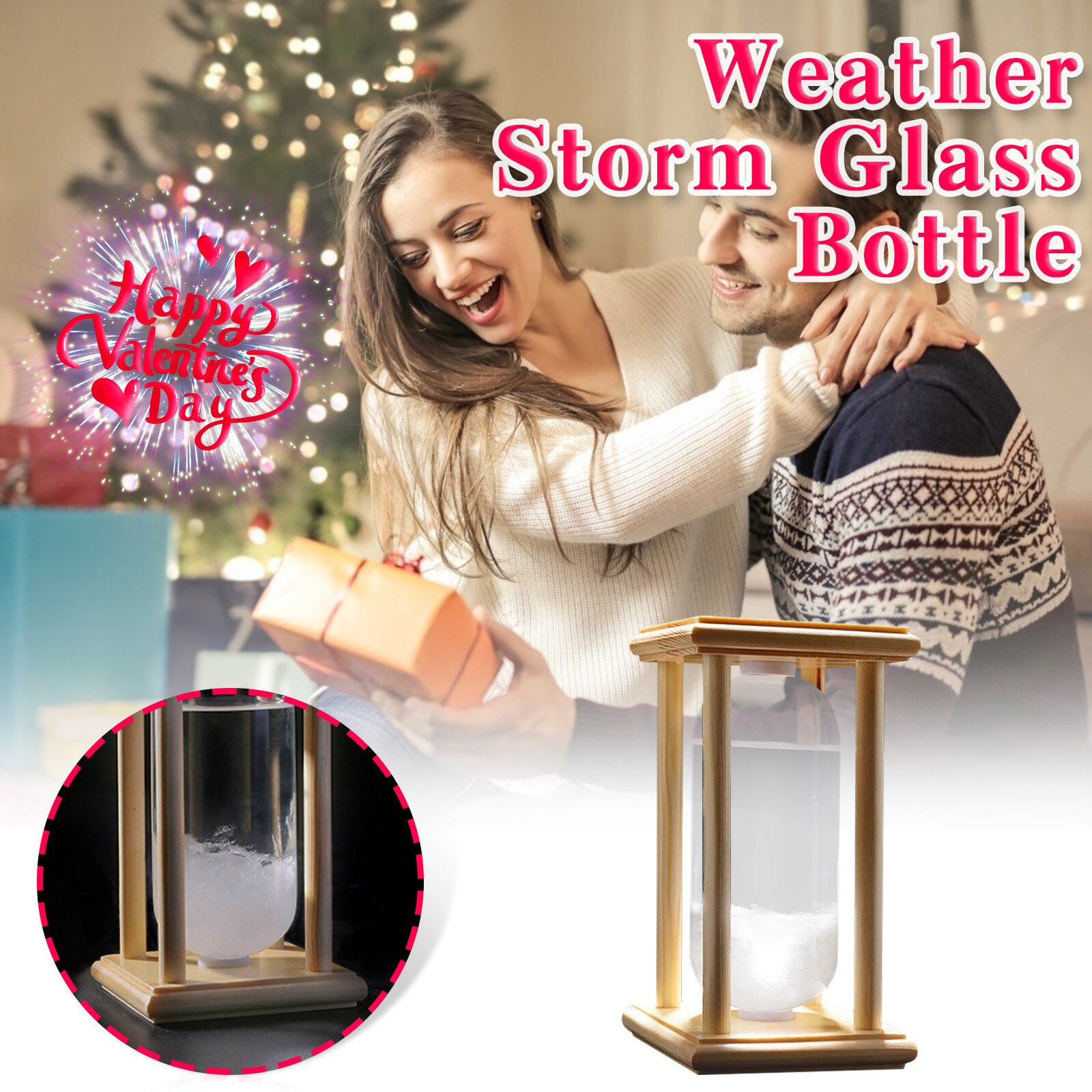 50ml Barometer Droplet Storm Glass -Shaped Storm G... – Vicedeal
