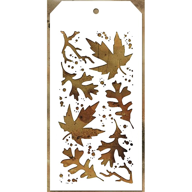 Maple Leaf Pattern Label Tag Plastic Stencil for S... – Grandado