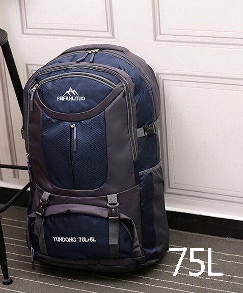 Men's 65L 75L Outdoor Climbing Backpack Travel... – Grandado