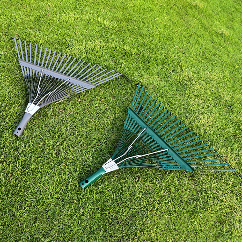 1Pc Metalen Hark Tuin Bladhark Verstelbare Hark Tu... – Grandado