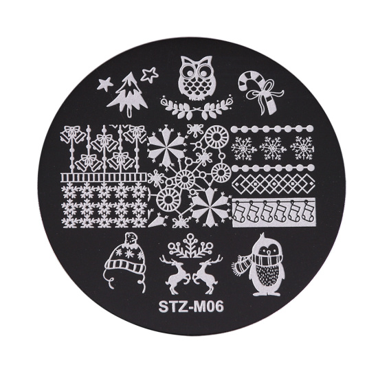 STZ Ontwerpen Nail Stempelplaten Templates Kerst S... – Vicedeal