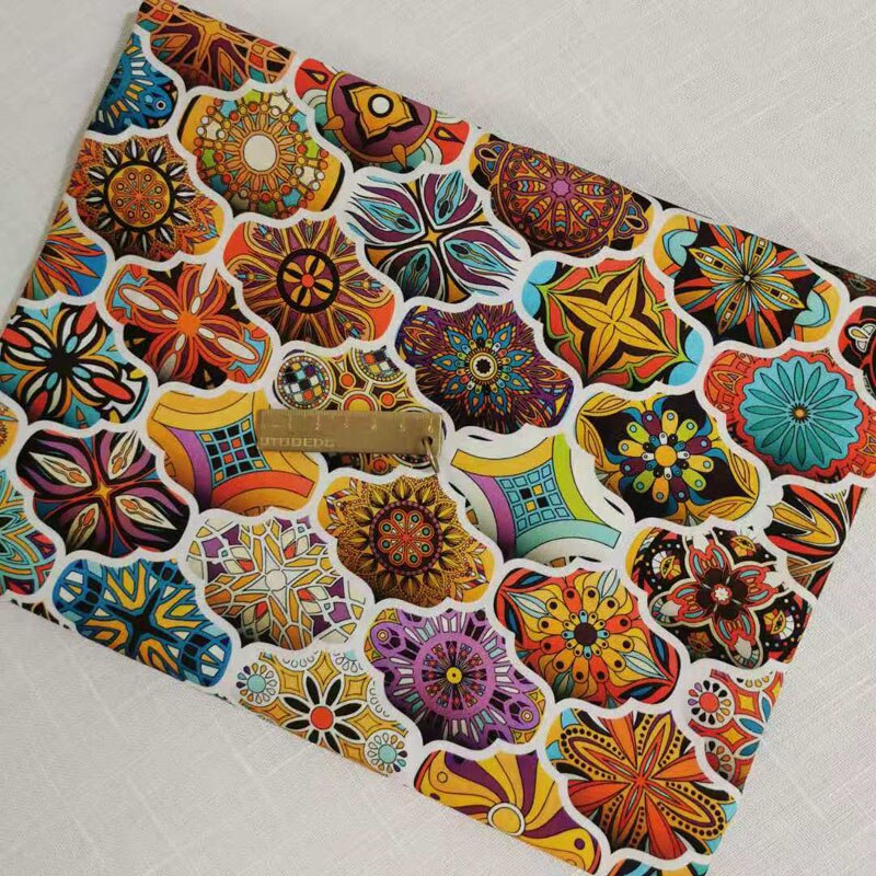 50x105cm African Style Abastract Fan Patterns Prin... – Grandado