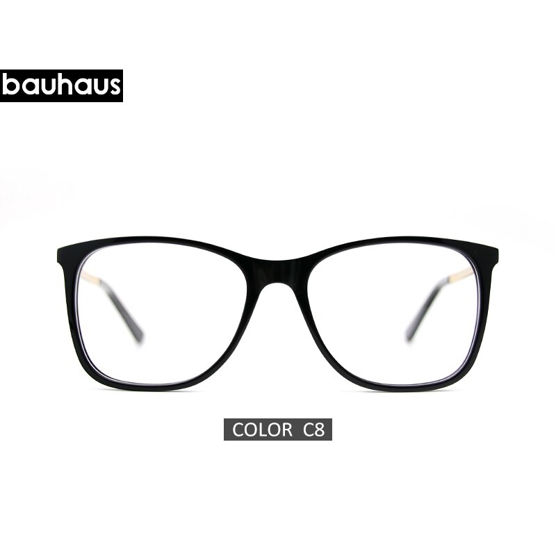 Bauhaus 8 color Brand Acetate Glasses Eyewear Vint... – Grandado