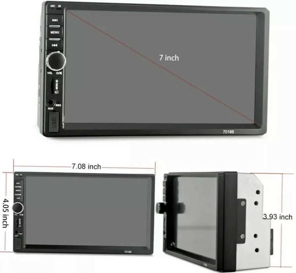 2 Din Car Radio 7" HD Car Multimedia Player 7018B ... – Grandado