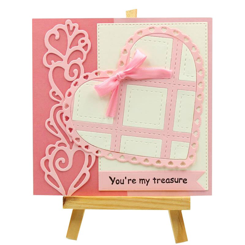 KSCRAFT Scalloped Heart Stackable Frame Valentine'... – Vicedeal