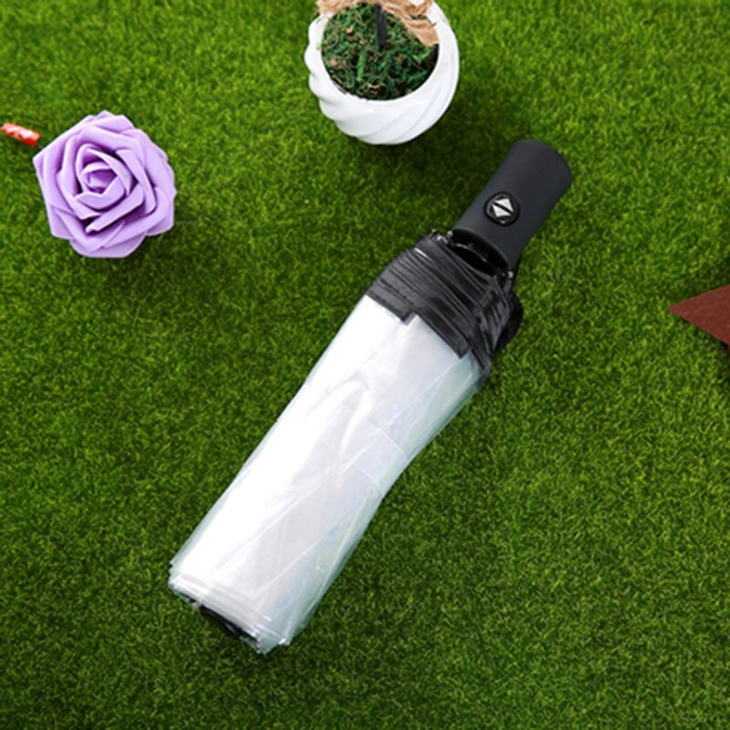 Auto Open Close Paraplu Draagbare Anti UV Transpar... – Grandado