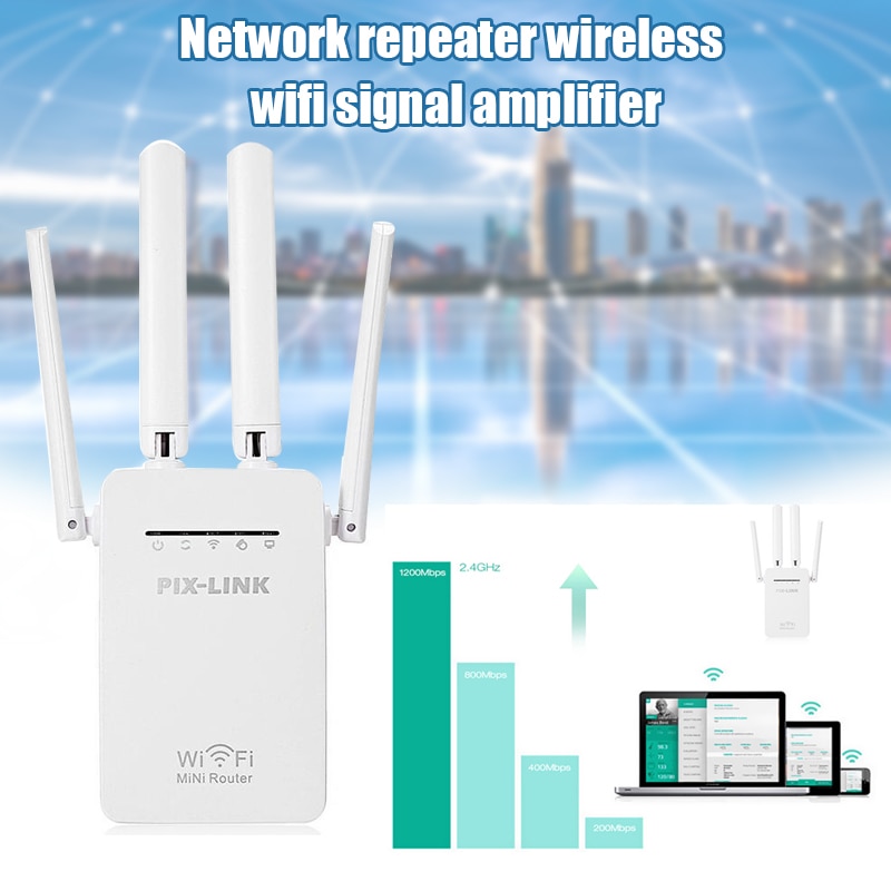 WiFi Extender Range Signal Booster Wireless Networ... – Vicedeal