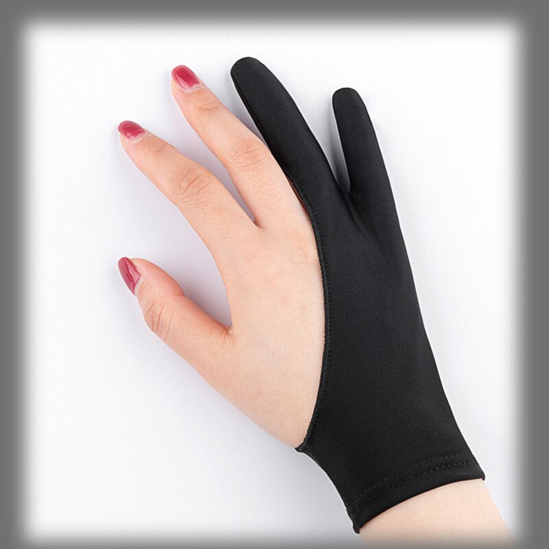 Black Two Finger Sketch Gloves Oil painting anti-f... – Vicedeal