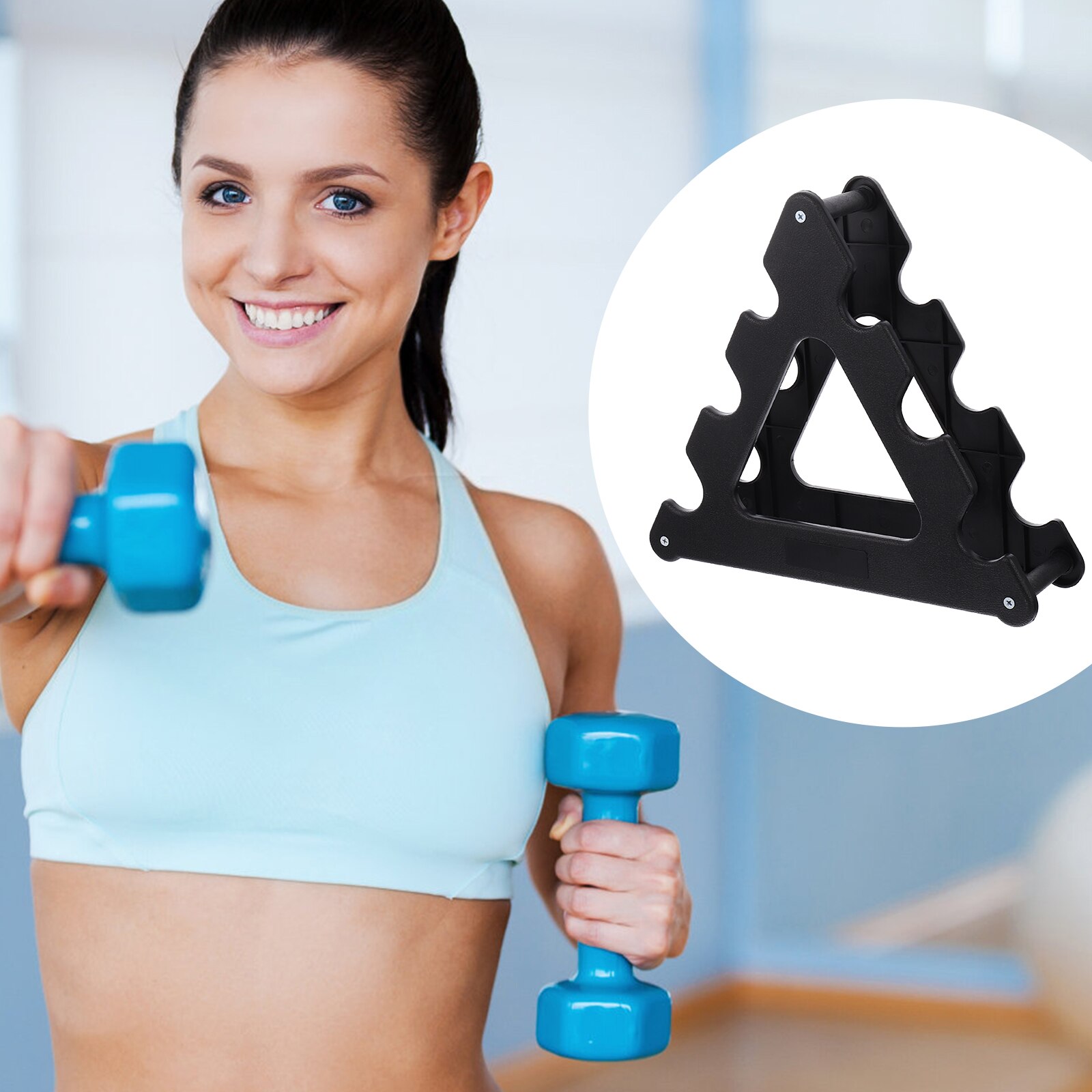 Dumbbell Triangle Rack Fitness Dumbbell Storage St... – LovingPrices